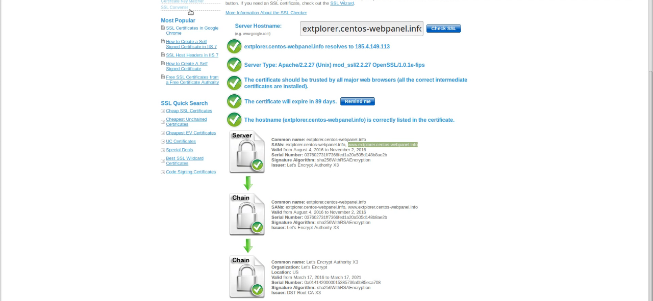 Steps to Install Let's Encrypt in CWP Panel