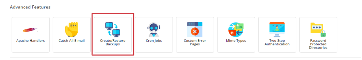 To Create Data Backup in DirectAdmin Account