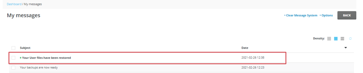 How To restore data backup in DirectAdmin Account