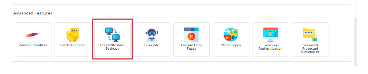 How To restore data backup in DirectAdmin Account